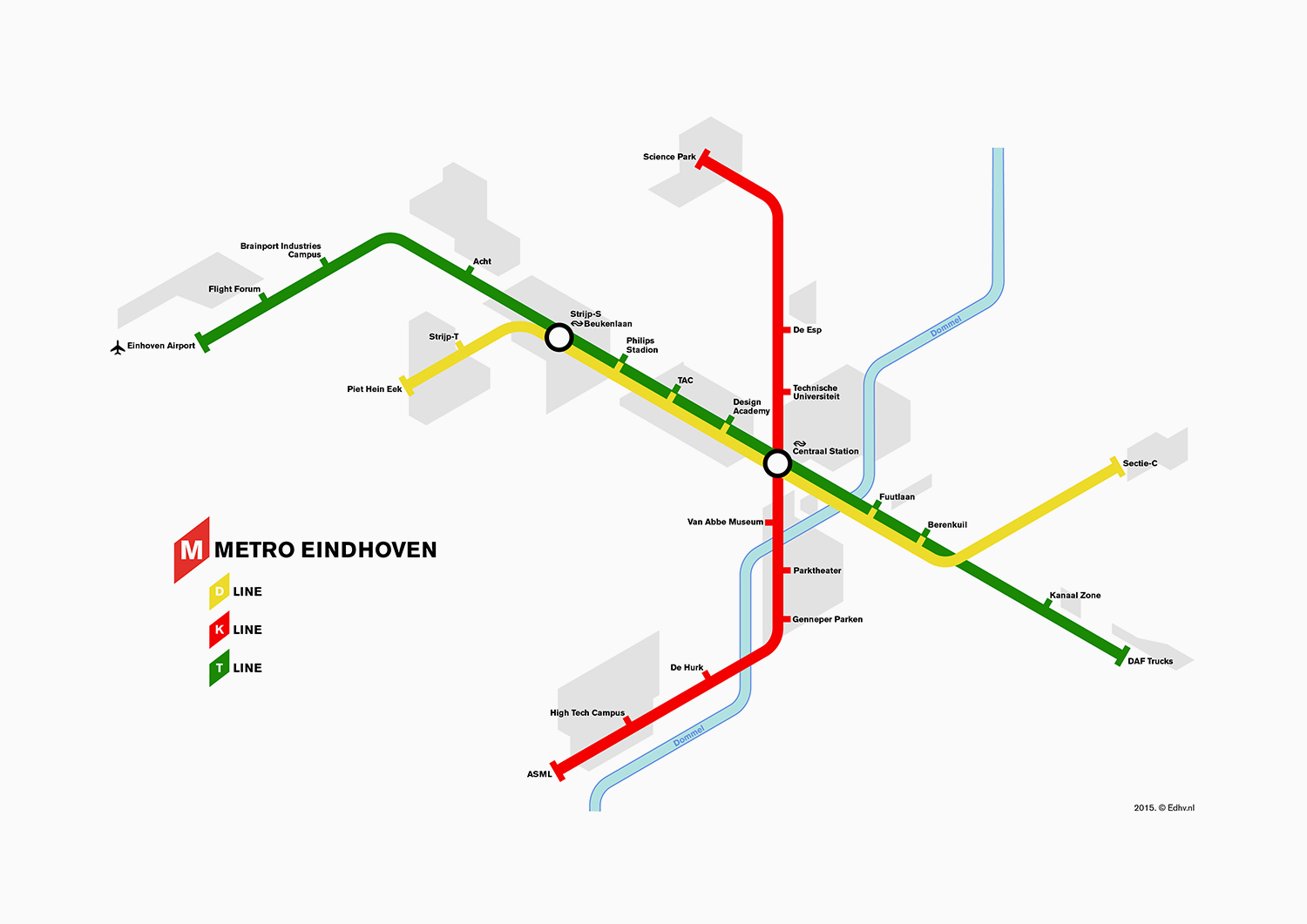 Edhv - Eindhoven subway map